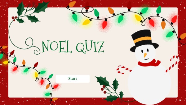 Quiz sur Noël | Genially