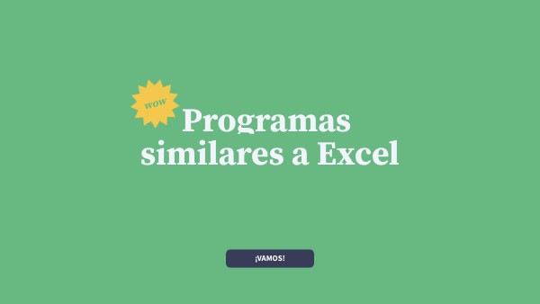 Programas similares a Excel