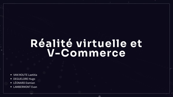 Présentation Tendance E-Commerce | Genially