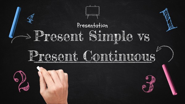 Present simple vs Present continuous | Genially