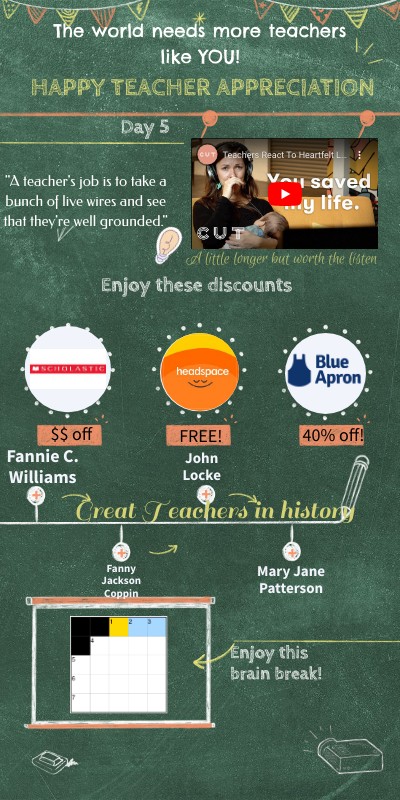 23_24 Teacher Appreciation Day 5 | Genially