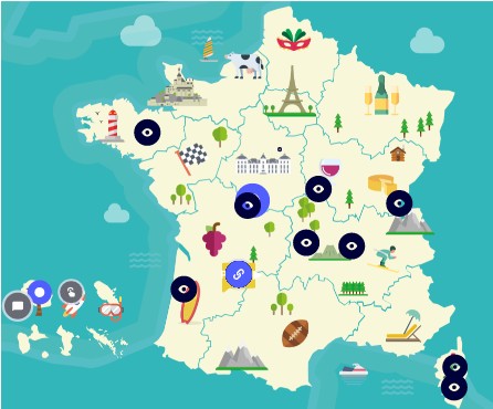 07FRE4 - Interactive map of French regions