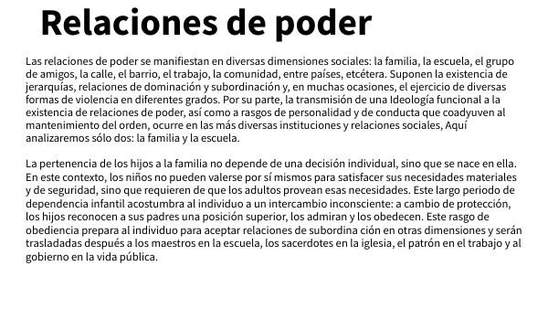 Relaciones de poder