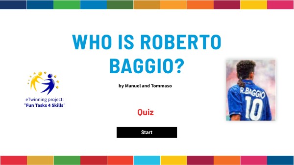 Roberto Baggio Quiz - eTwinning Project