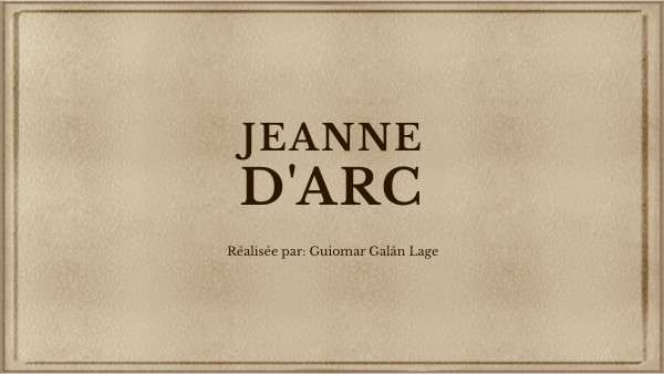 Juana de arco | Genially