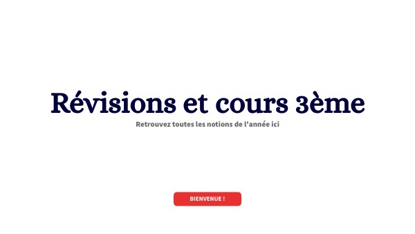 Révisions et cours 3ème | Genially