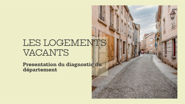 Logements vacants 2024 | Genially