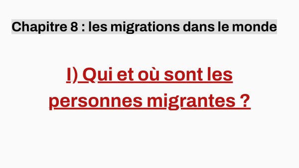 Migration 1 | Genially