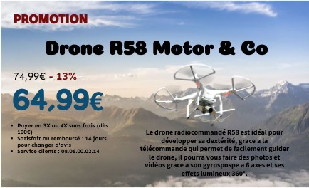 Drone R58 Motor Co Aubane Guinaudeau