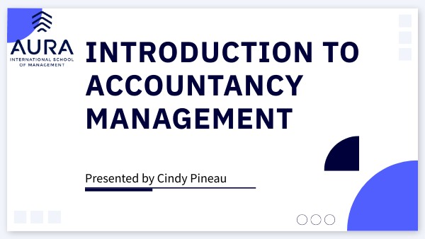 Accountancy Introduction