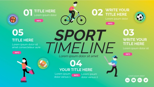 SPORT VIBRANT TIMELINE | Genially