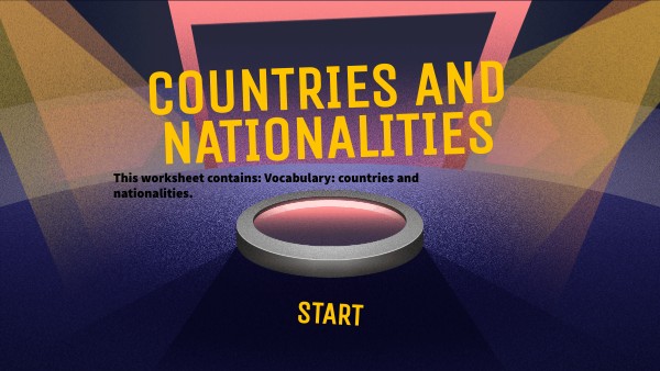COUNTRIES AND NATIONALITIES | Genially