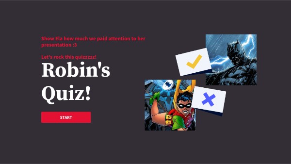 Genial quiz Robin