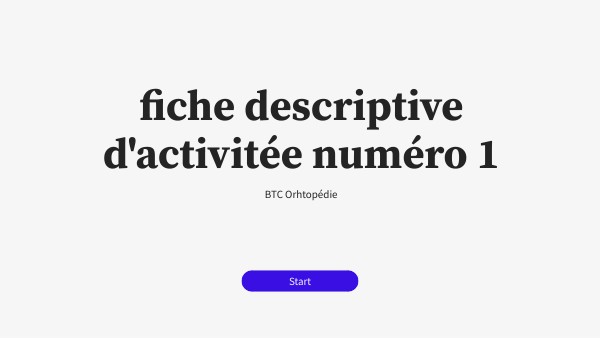 Présentation interactive basique | Genially