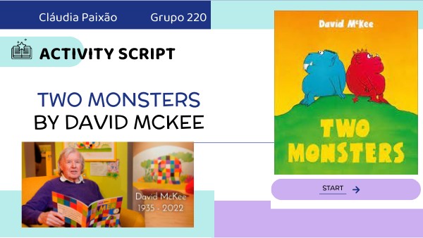 Two Monsters by David McKee | Genially