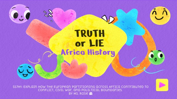Truth or Lie Quiz ~ Africa History #1
