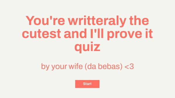 the cutest quiz