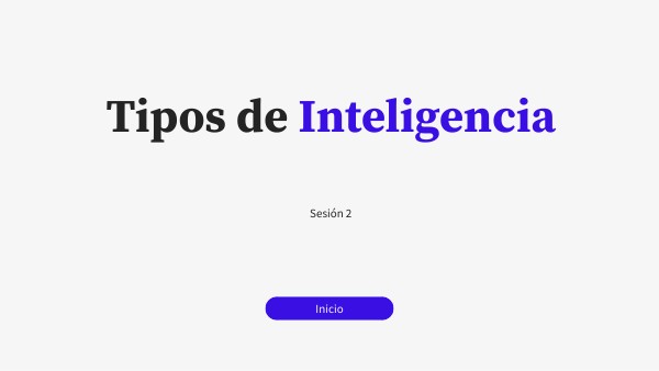 Tipos de Inteligencia | Genially