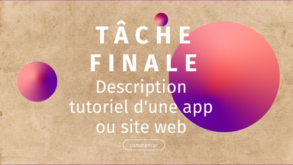 T^che finale unité 2