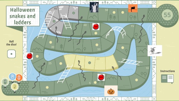 HALLOWEEN SNAKES AND LADDERS classe 3