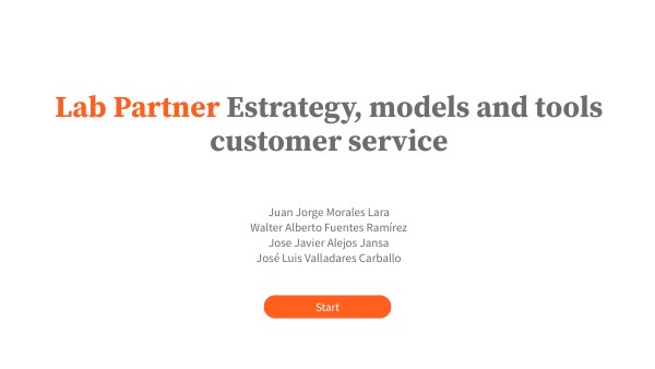 Lab Partner: Estrategy, models and tools customer service | Genially