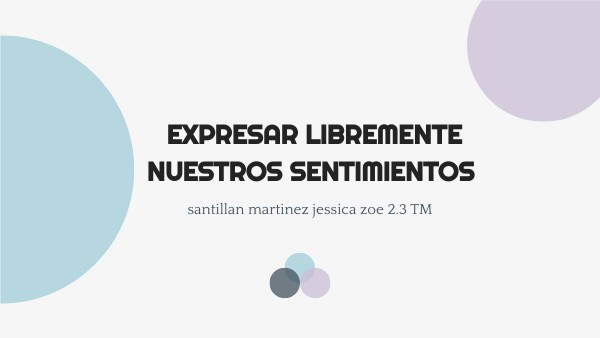 expresar nuestros sentimientos
