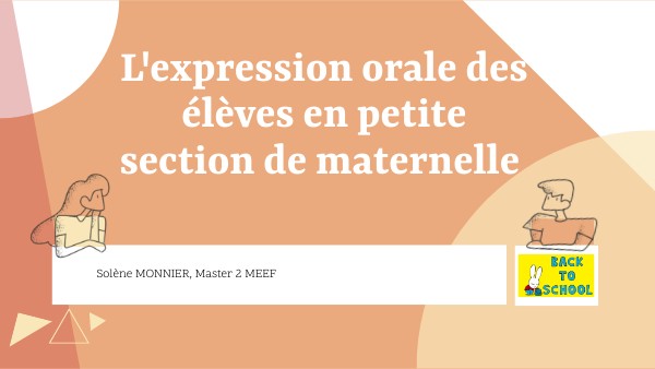 L'expression orale des élèves en PS
