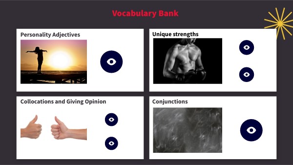 Vocabulary Bank Unit 1 | Genially