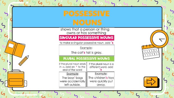 Possessive nouns | Genially