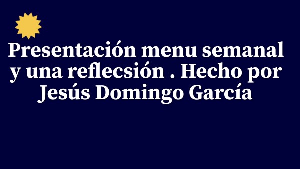 jesus menu | Genially