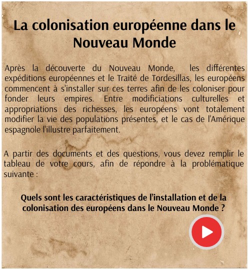 La colonisation de l'Amérique par les Espagnols | Genially