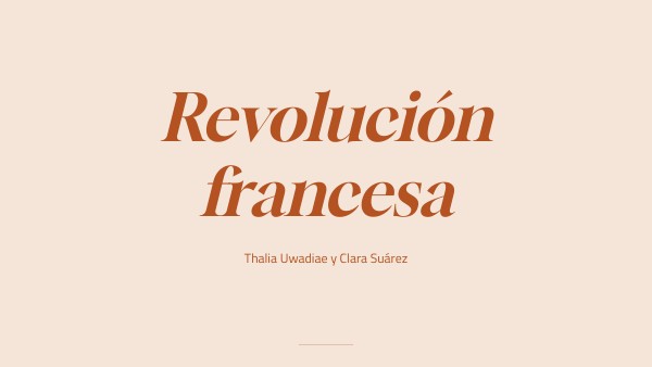 revolucion francesa clara y thalia