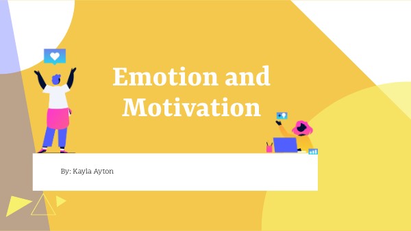Emotion and Motivation Presentation | Genially