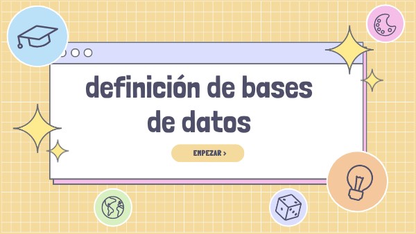 tipos de bases de datos | Genially