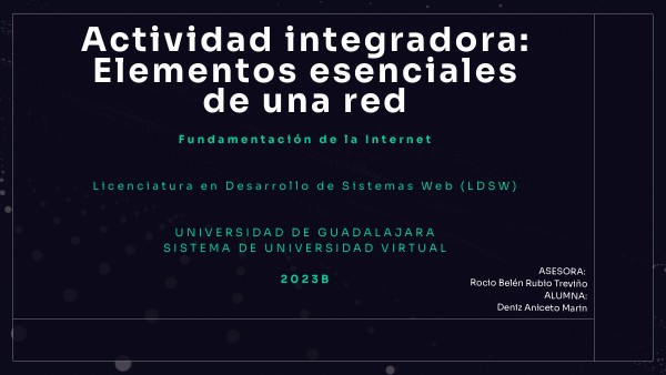 Presentación - Elementos esenciales de una red | Genially