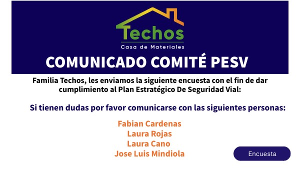 Comunícado comite PESV | Genially