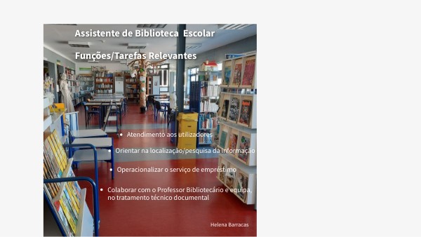 Assistente de Biblioteca Escolar