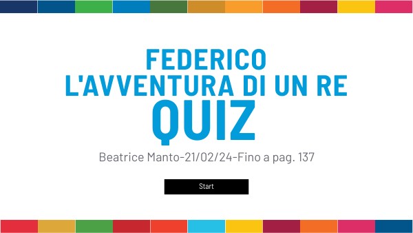 Federico, l'avventura di un re | Genially