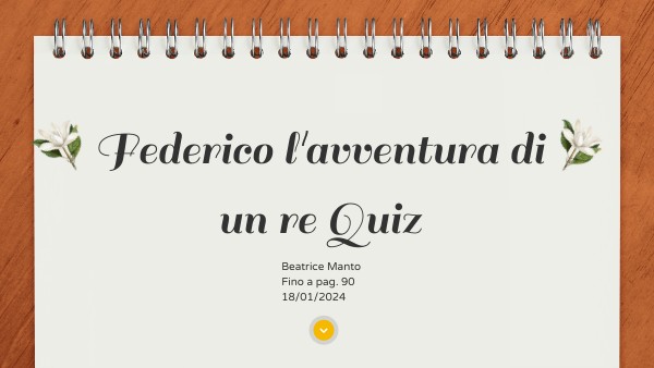 Federico l'avventura di un re, quiz | Genially