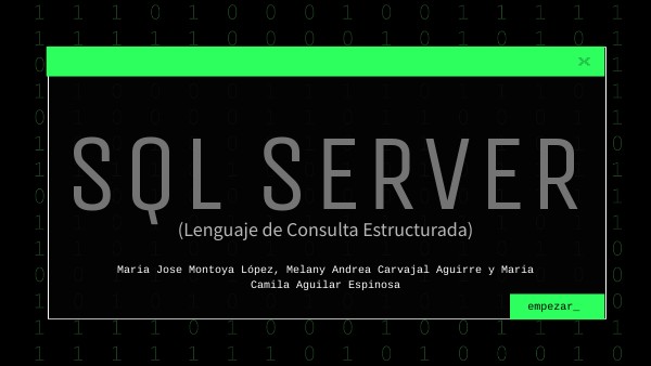 SQL SERVER | Genially