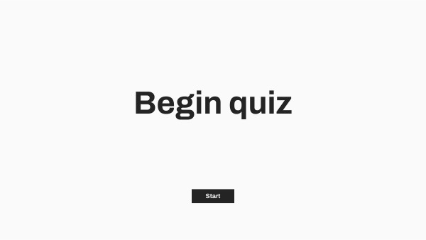 Minimal quiz