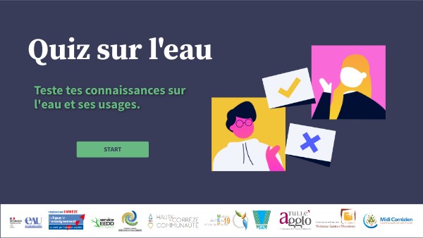Quiz usages de l'eau | Genially