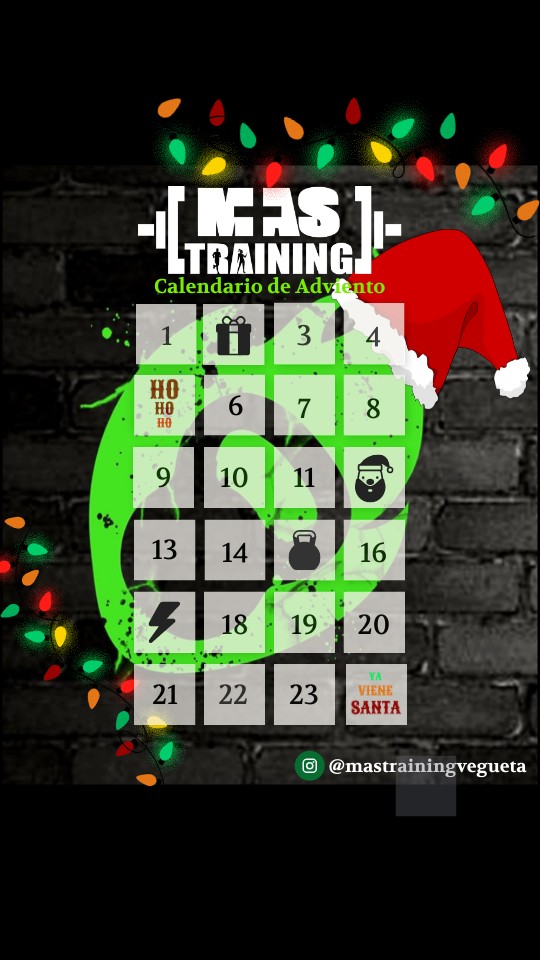 CALENDARIO DE ADVIENTO MAS TRAINING | Genially