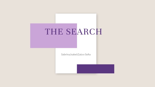The search | Genially