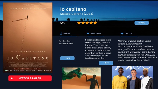 MOVIE REVIEW IO CAPITANO