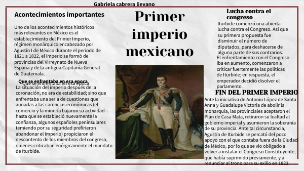 Primer imperio Mexicano | Genially