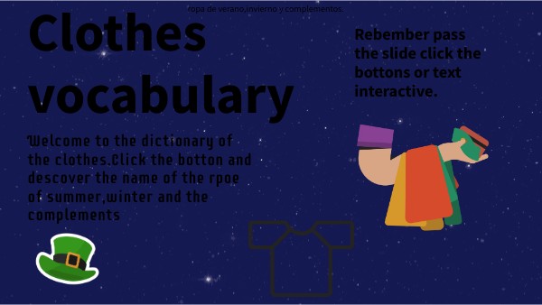 clothes dictionary | Genially