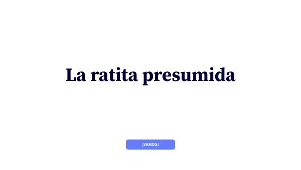 Presentación Ratita Presumida | Genially