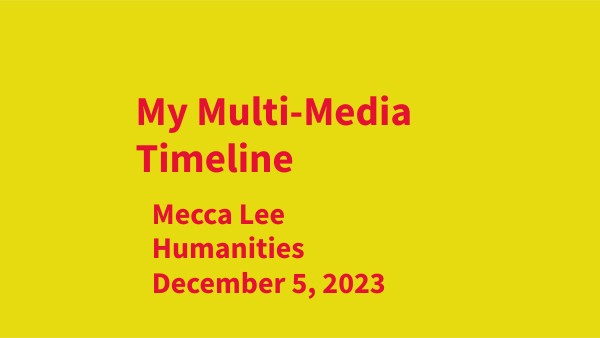 HISTORY TIMELINE