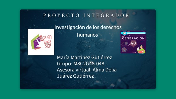 PROYECTO INTEGRADOR | Genially
